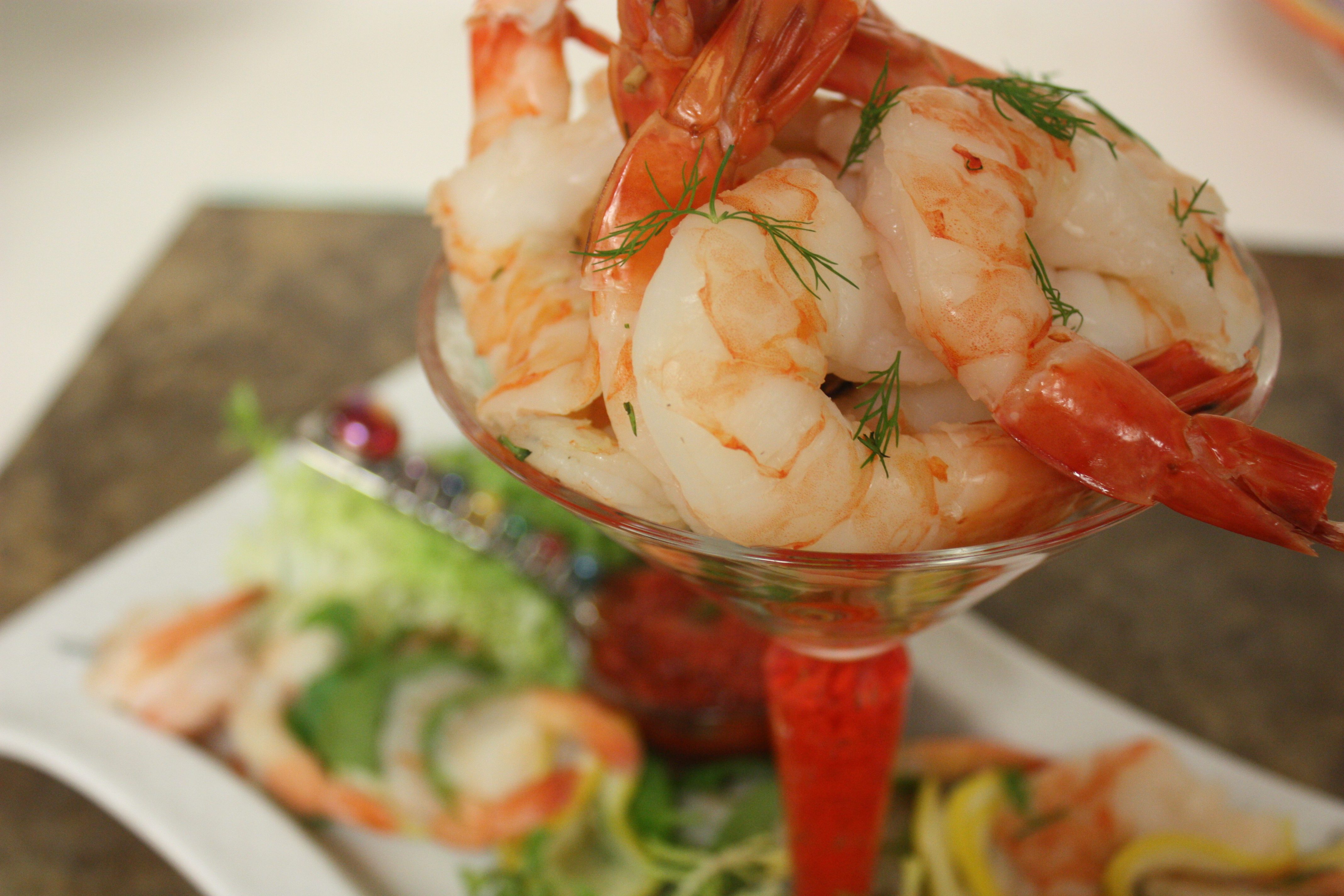 Chilled Shrimp Cocktail - The Chef's Kitchen | Ingles | Catering